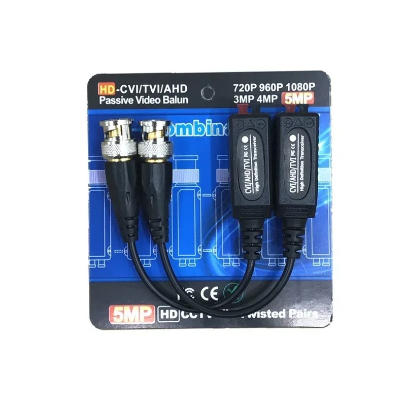 5 pair DC DC Power Cord VIDEO BALUN Analog Network Cable Transmitter ...