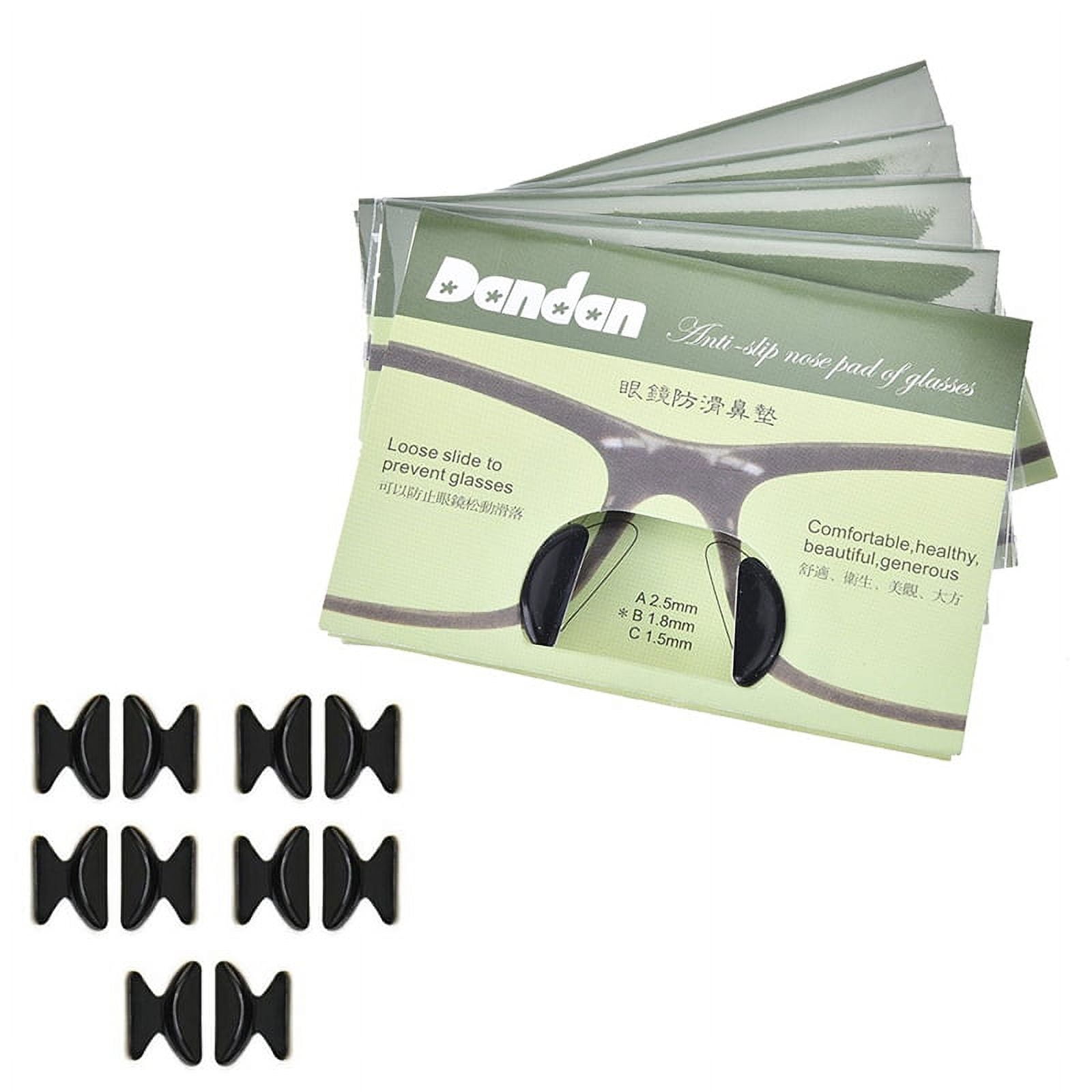 5 pairs 1.8mm anti-slip silicone nose pads eyeglass sunglass glasses ...