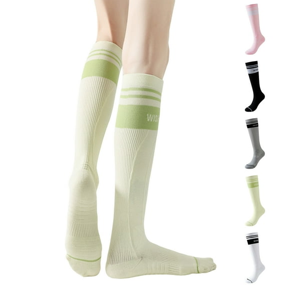 5 pairs Performance Calf Sleeves, Breathable Knee High Compression ...