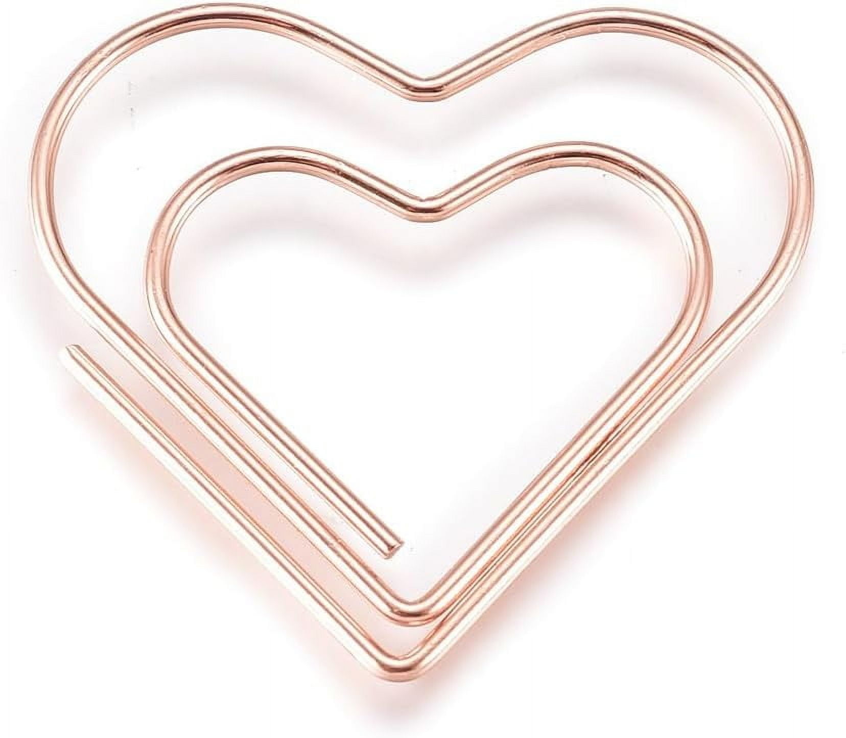 5 pc Heart Shape Iron Paperclips Cute Paper Clips Funny Bookmark ...