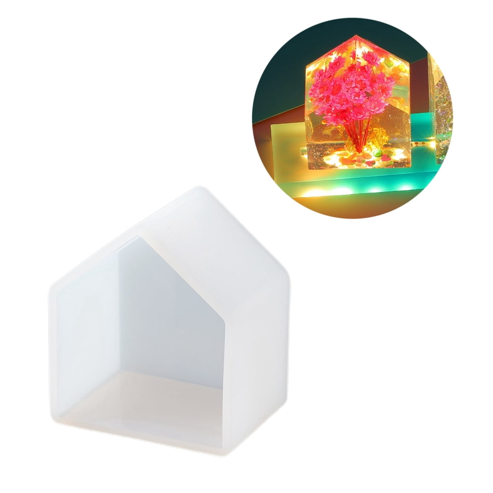 5 pc House LED Art Light Display Decoration DIY Silicone Molds Resin ...