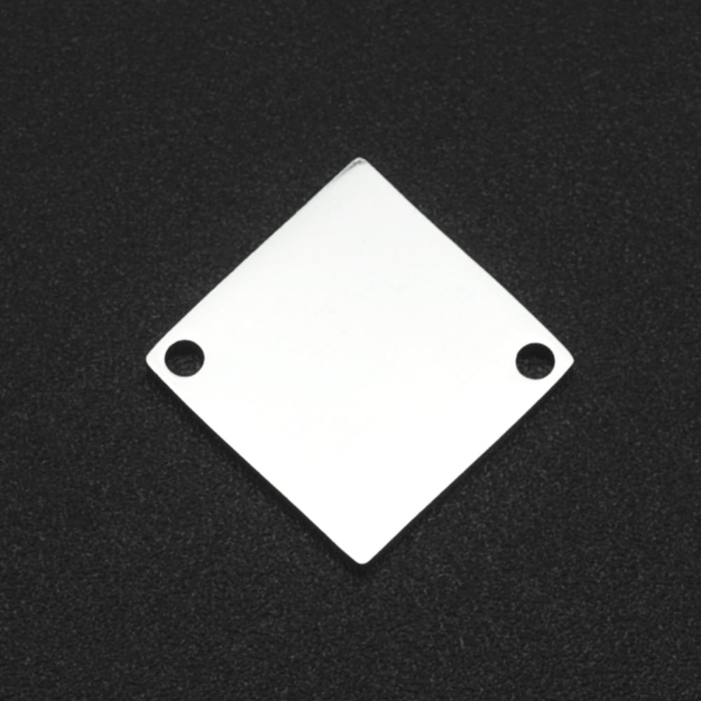 5 pc Non-Tarnish 201 Stainless Steel Links Connectors Laser Cut Rhombus ...