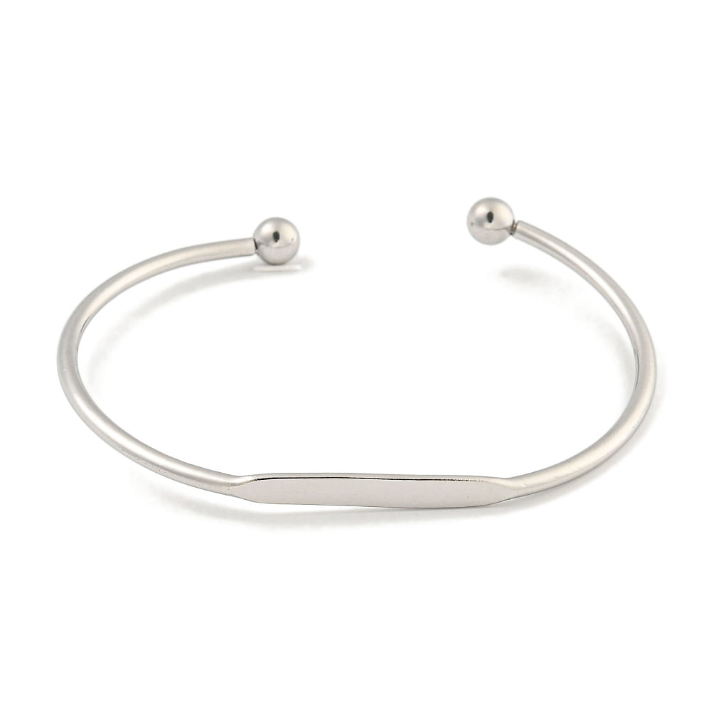 5 pc Non-Tarnish 304 Stainless Steel Cuff Bangles Torque Bangles for ...
