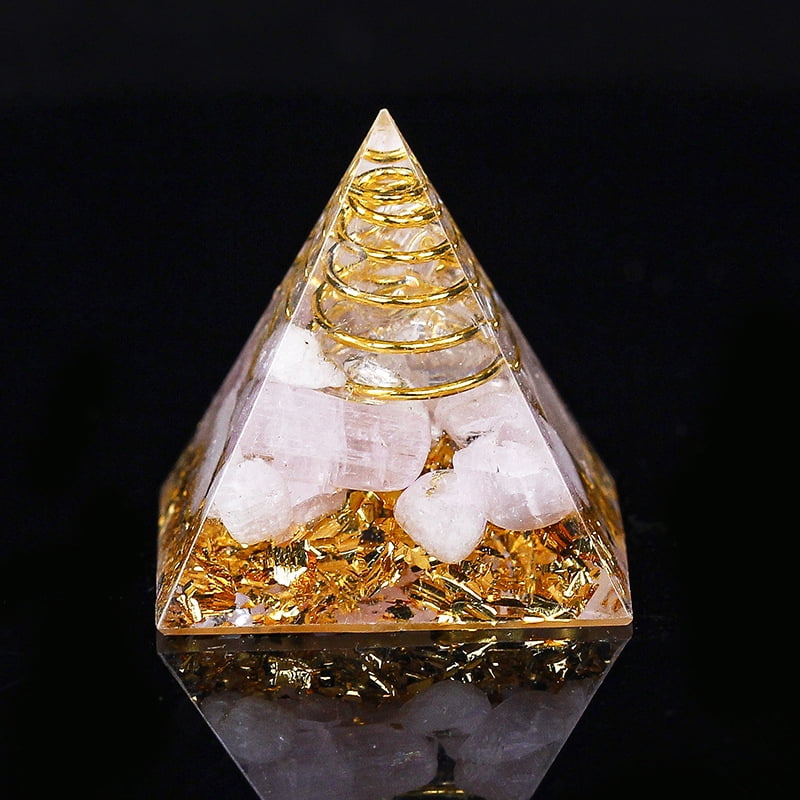 5 pc Orgonite Pyramid Resin Display Decorations Healing Pyramids for ...