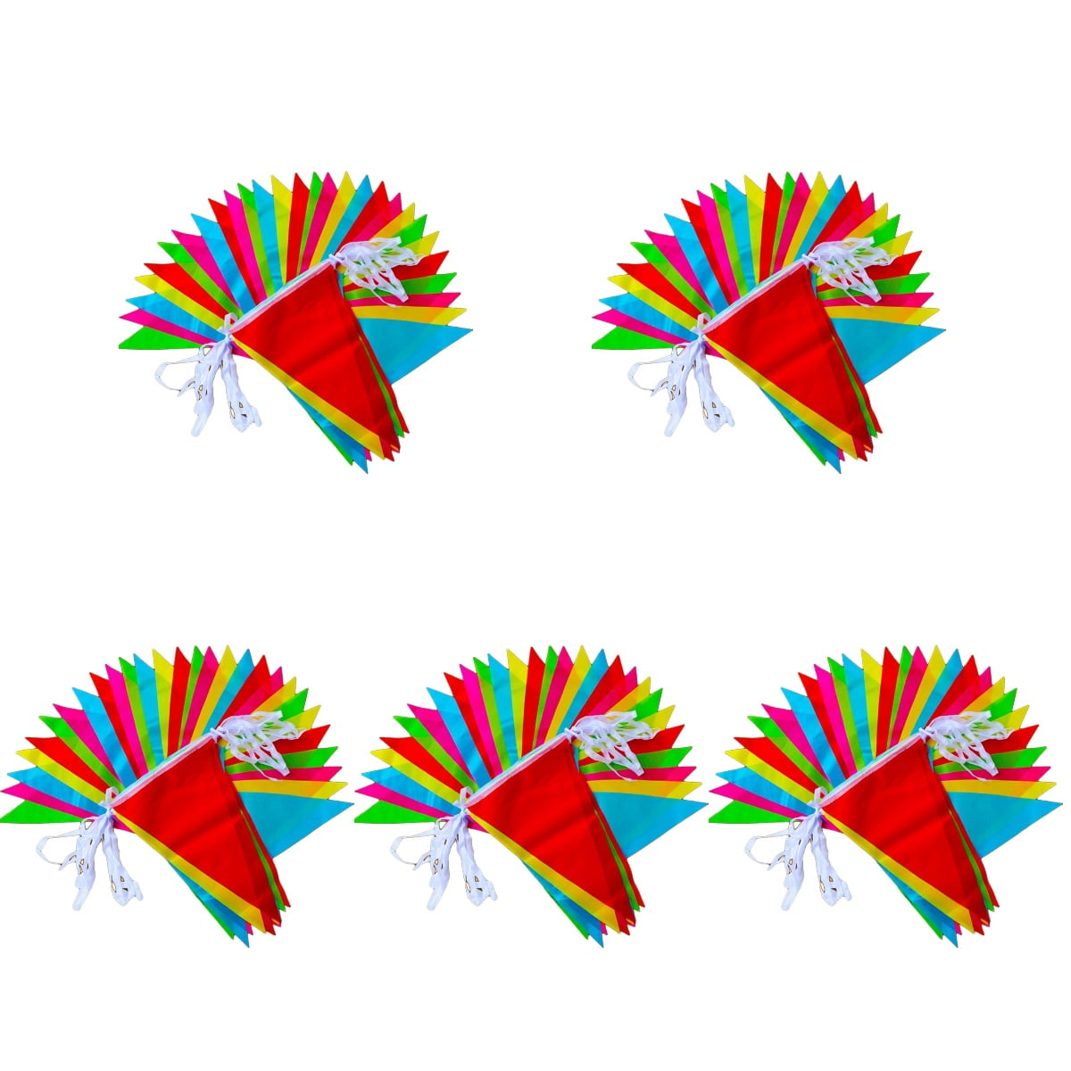 5 pcs 80M Colorful Pennant Banner Decoration Hanging Pennant Flags ...