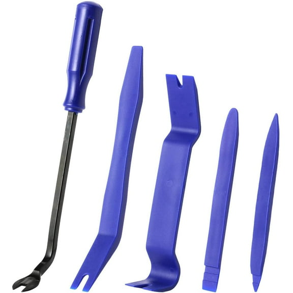 Auto Trim Removal Tool Kit - 5 Piece Set for Dash, Door Panel, Clip ...