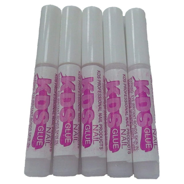 KDS Nail Tip Glue 0.07 oz - 5 pcs Super Bond Adhesive for Acrylic, Fake Fingernail Tips, Drip ...
