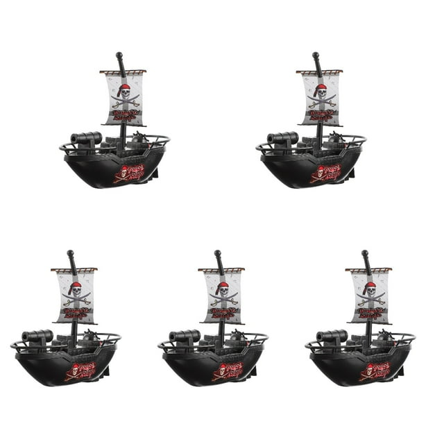 5 pcs Pool Pirate Boat Toy Pirate Ship Toy Bath Boat Toy Birthday Gift ...