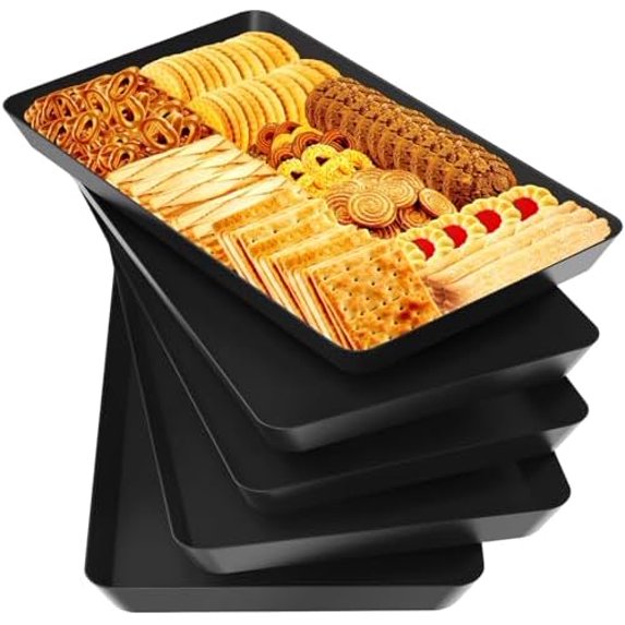 5 pcs Serving Tray for Entertaining, Serving Platters for Snacks, Fruit ...