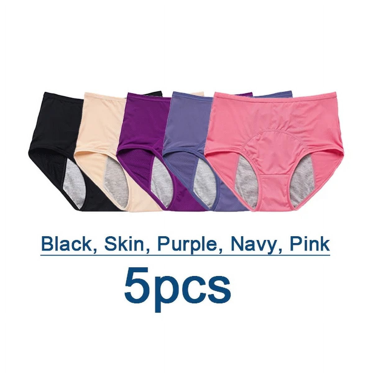 5 pcs/Set Leak Proof Menstrual Panties Women Period Underwear Sexy ...