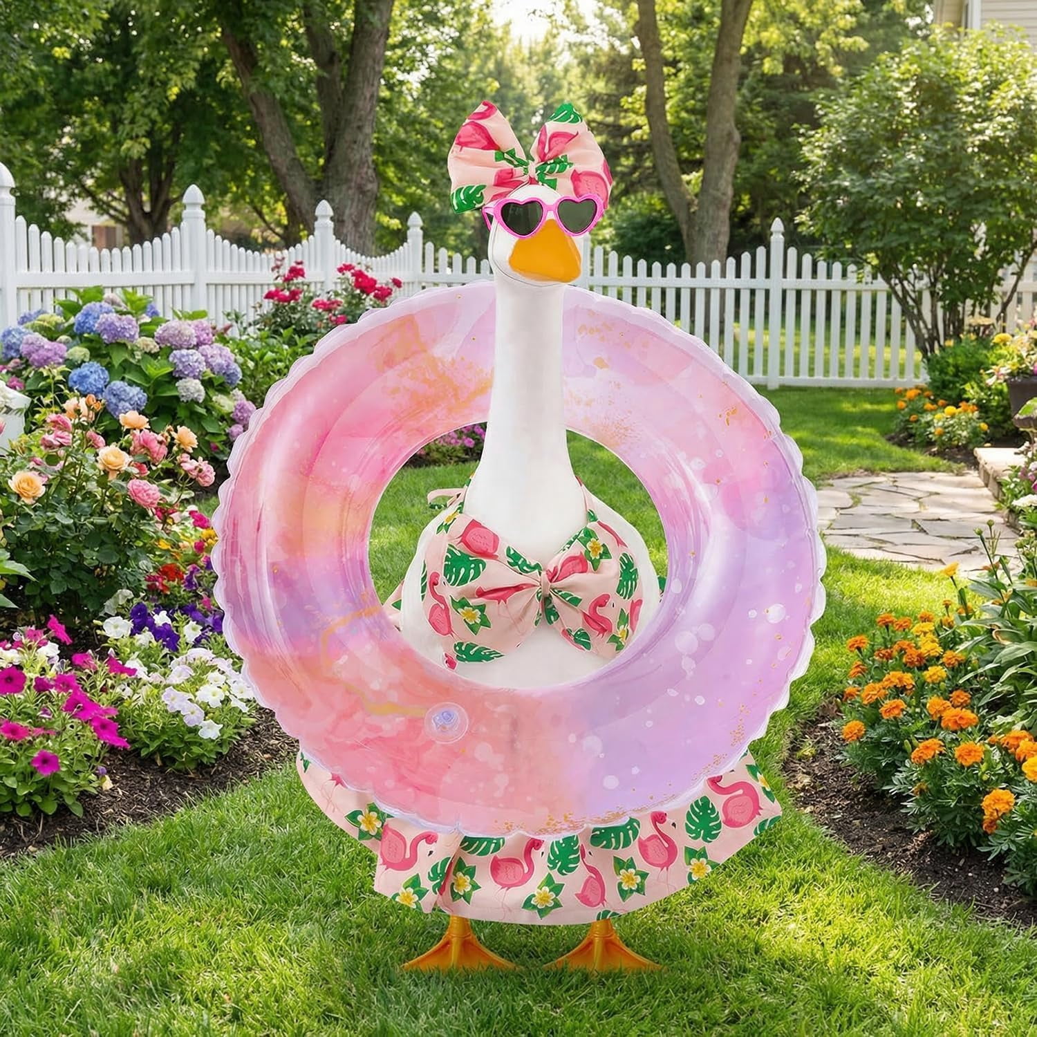 5 pcs Summer Bikini Porch Goose Outfits for 23" Goose Statue Porch ...