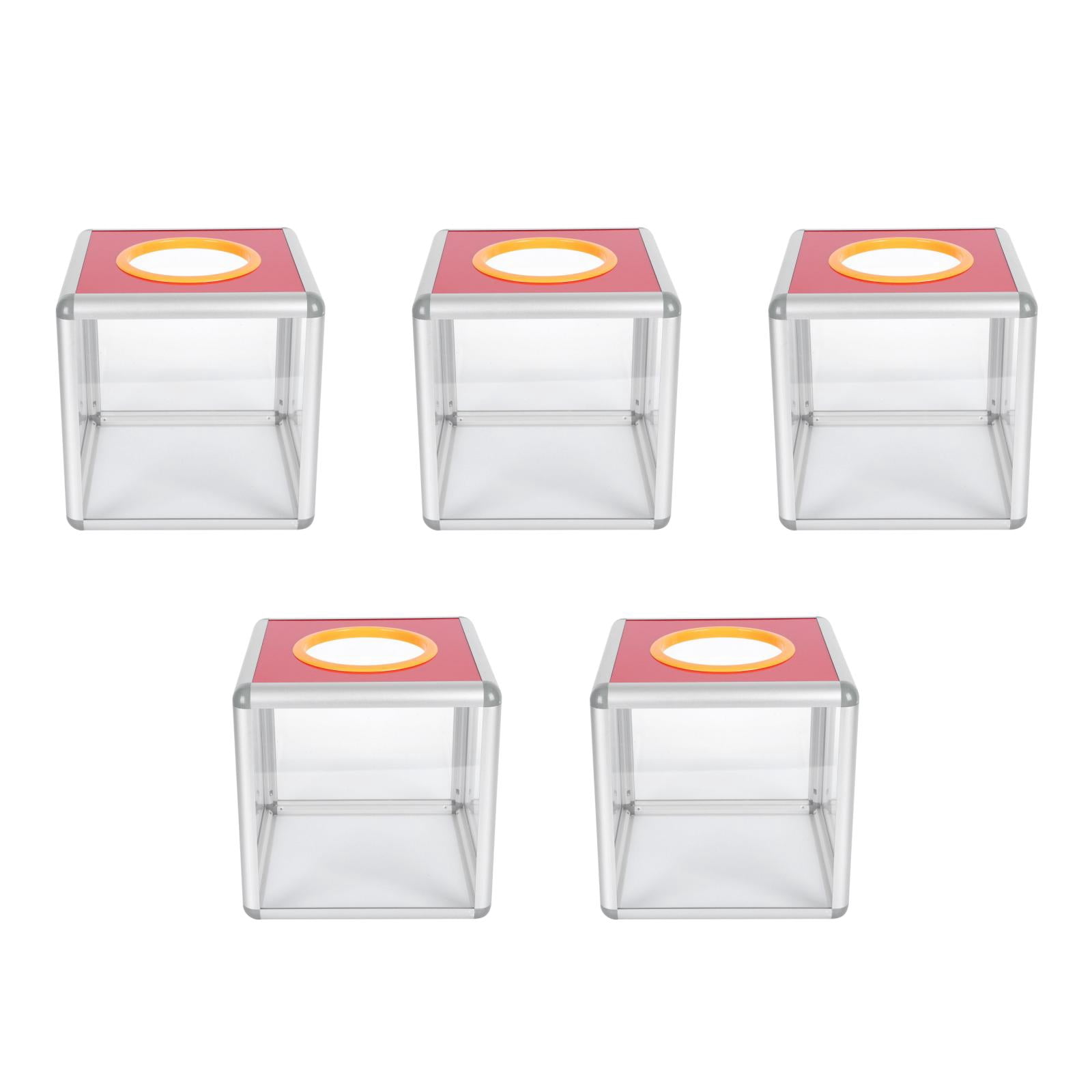 5 pcs Transparent Charity Ballot Box with Lock Multi-functional ...