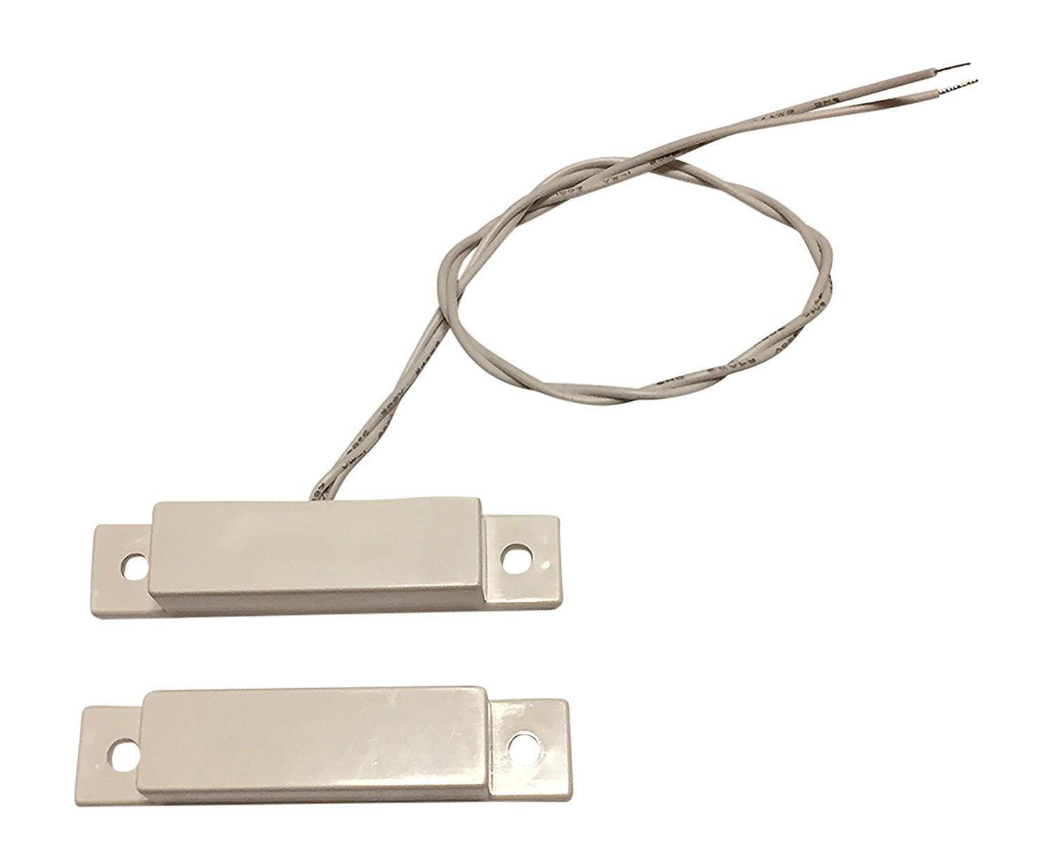 5 pcs Wired White Door Contacts Surface Mount NC Security Alarm Door ...