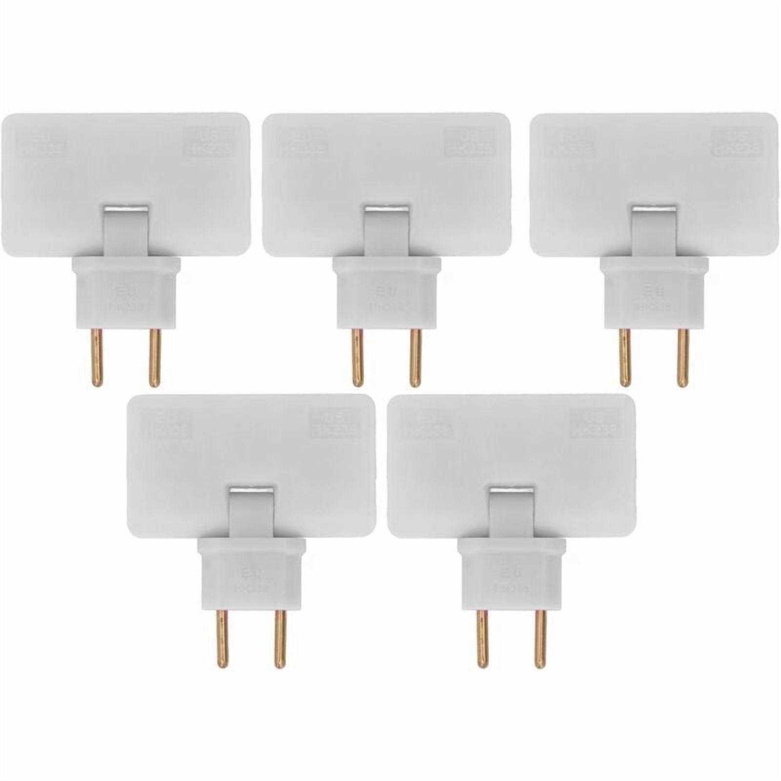 5 pcs flat contact wireless socket 180 degree rotation 1 to 3 EU socket ...