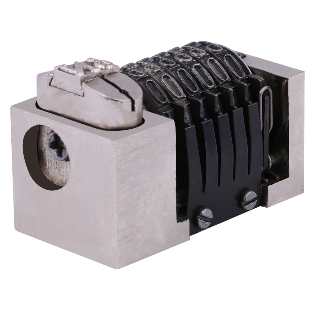 5 pcs/set 6 Digits Numbering Machine Platen Font Letterpress Printing ...