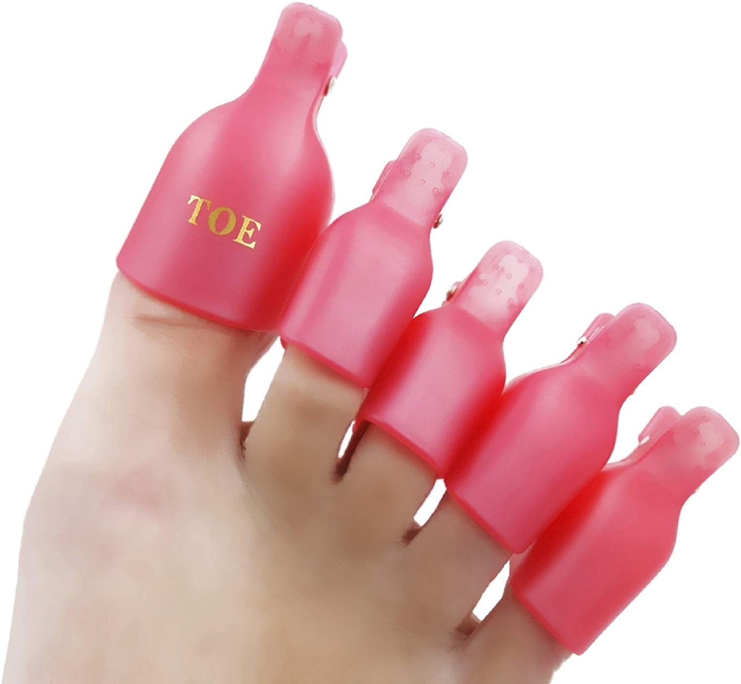 5 pcs/set Acrylic Nail Art Soak Off UV Gel Nail Polish Remover Wrap ...