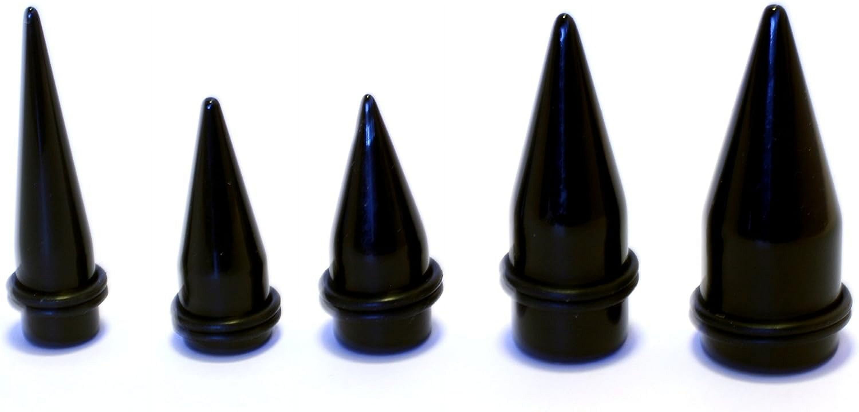 5 piece 00g 7/16 1/2 9/16 5/8 3/4 7/8 1 Inch Huge Tapers Ear Stretching ...