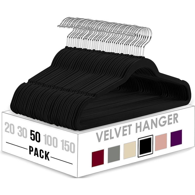 5-piece Hanger Set - Non Slip Hanger - Black Hanger - Suit Hanger With ...