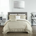 5 piece Kensley Comforter Set Washed Crinkle Ruffled Flange Border ...