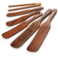 5-piece Wooden Spurtle Set, Wood Kitchen Cooking Mixing Stirring Non ...