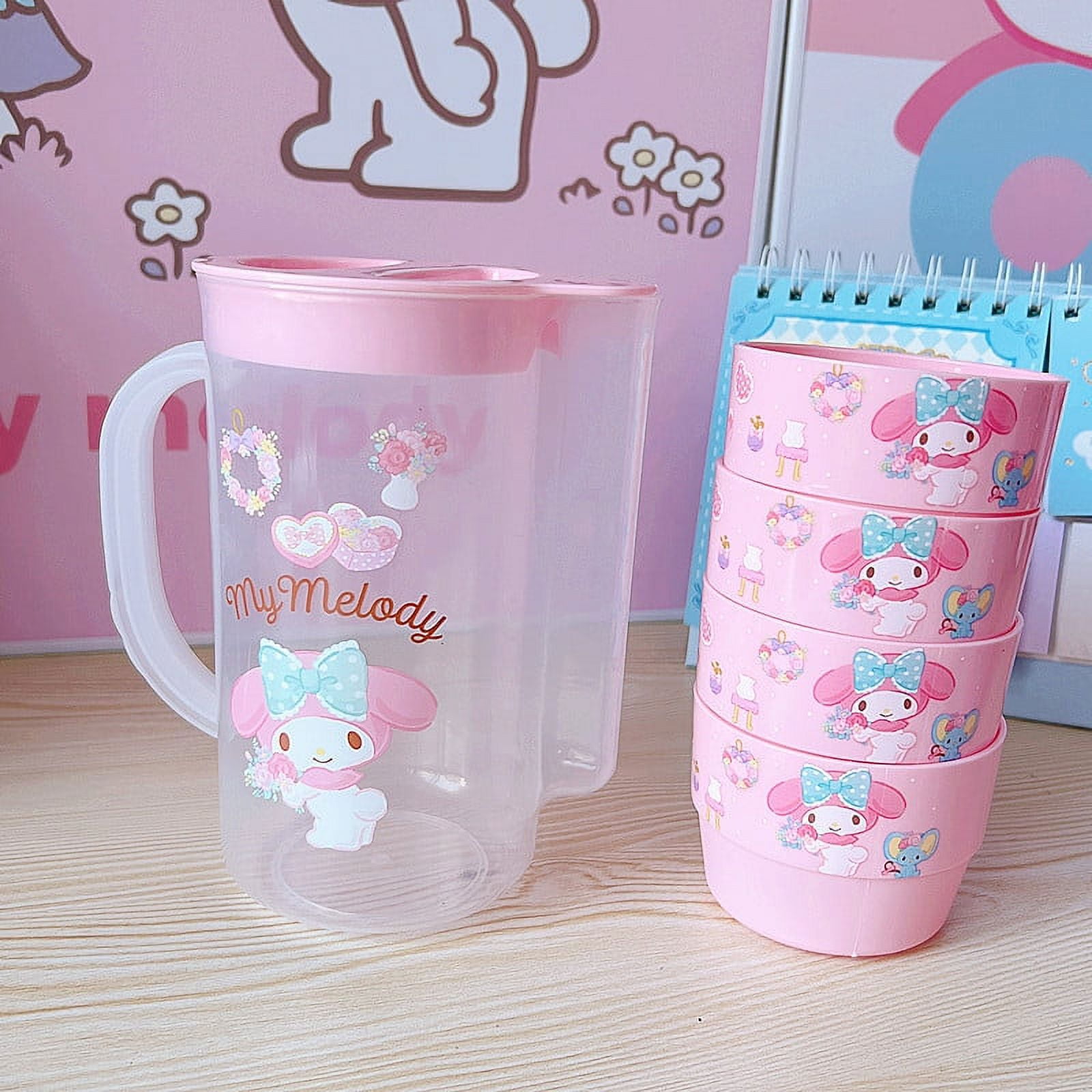 5-piece cartoon Kuromi cold kettle Cinnamon Roll creative household ...