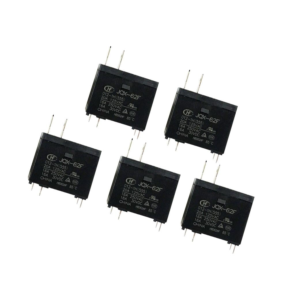 5 piece / heater Relay for microwave oven 12VDC -62F-012-1H - Walmart.com