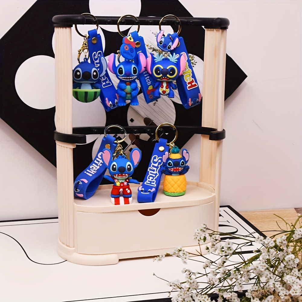 5-piece keychain Cartoon hanging rack keychain, home key storage ...