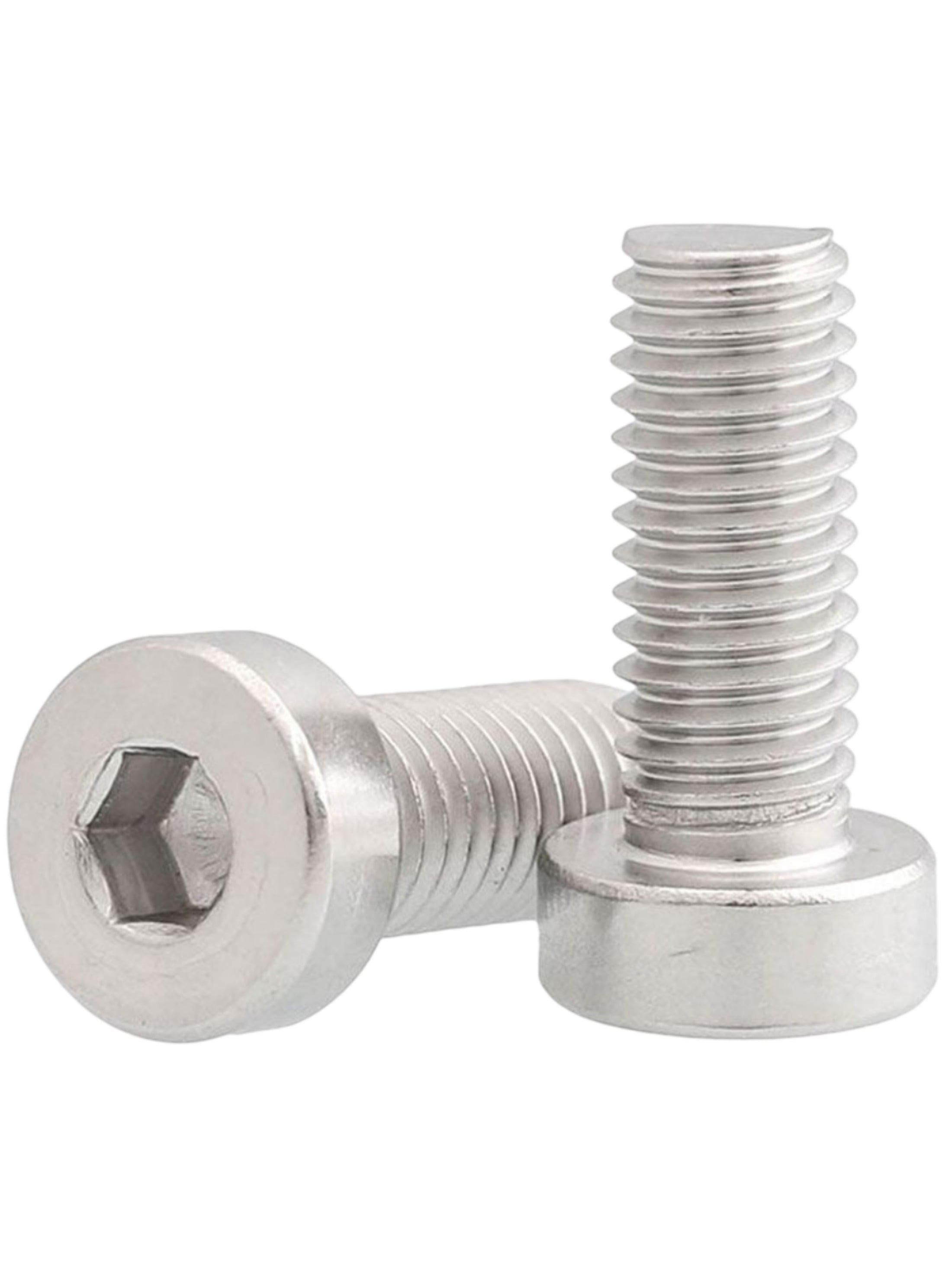 (5 pieces ) 304 Stainless Steel Thin Flat head hexagon Furniture Screws ...