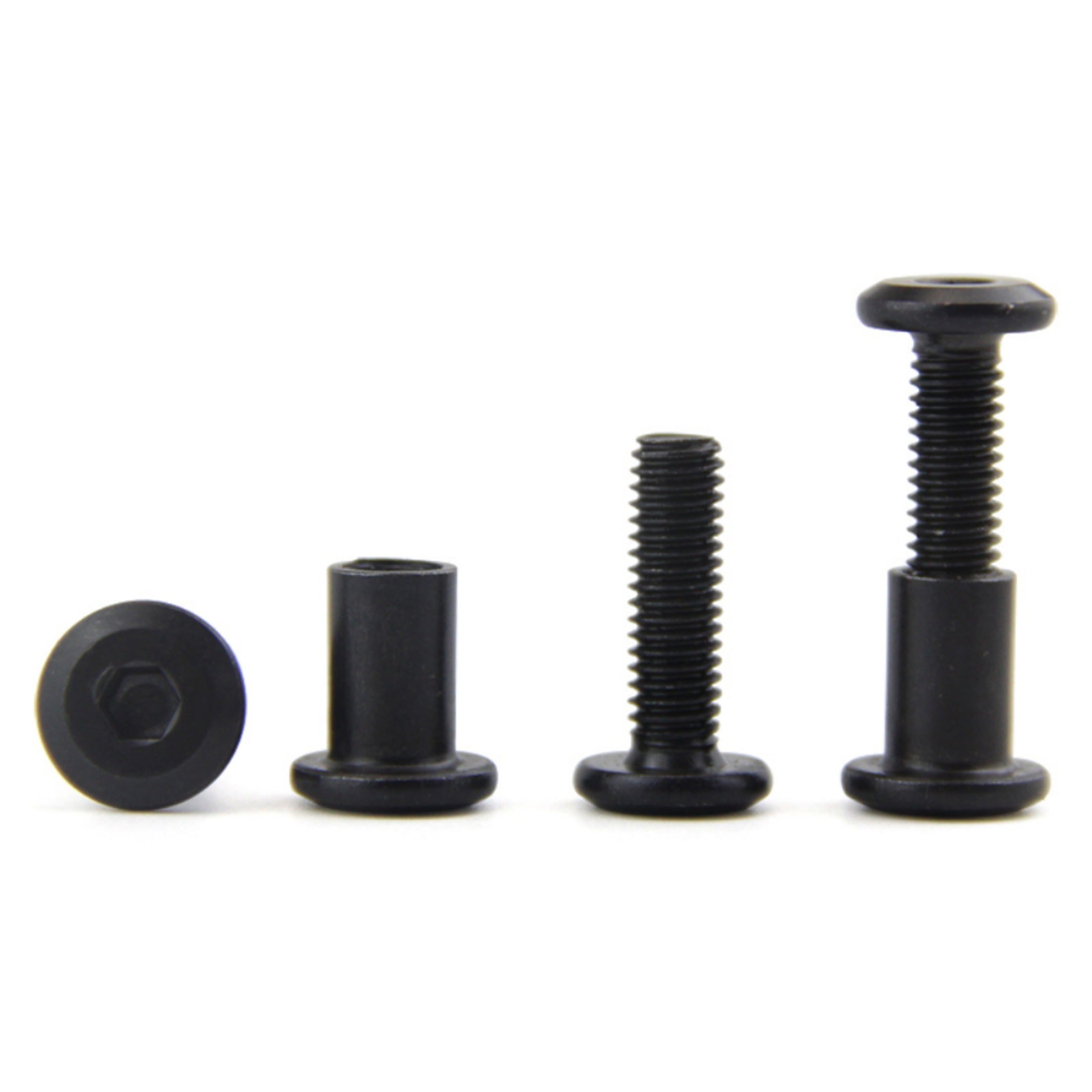(5 pieces) Black Carbon Steel Inner Hexagon Pairs Screws, for ...