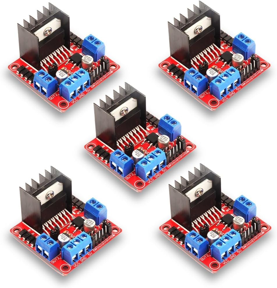 5 pieces L298N Motor Drive Controller Board Module Dual H Bridge DC ...