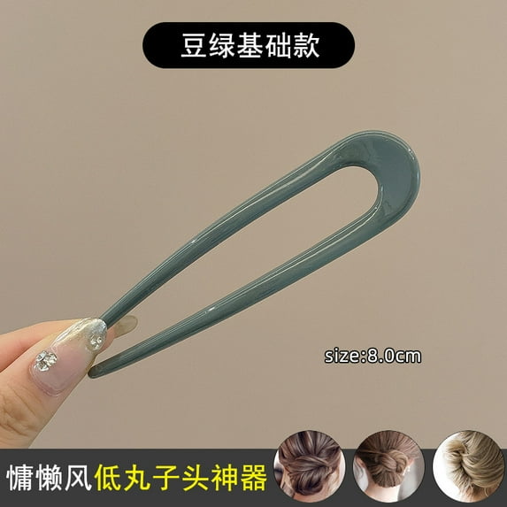 5 pieces of lazy U-shaped hairpins with a high-end and elegant style ...