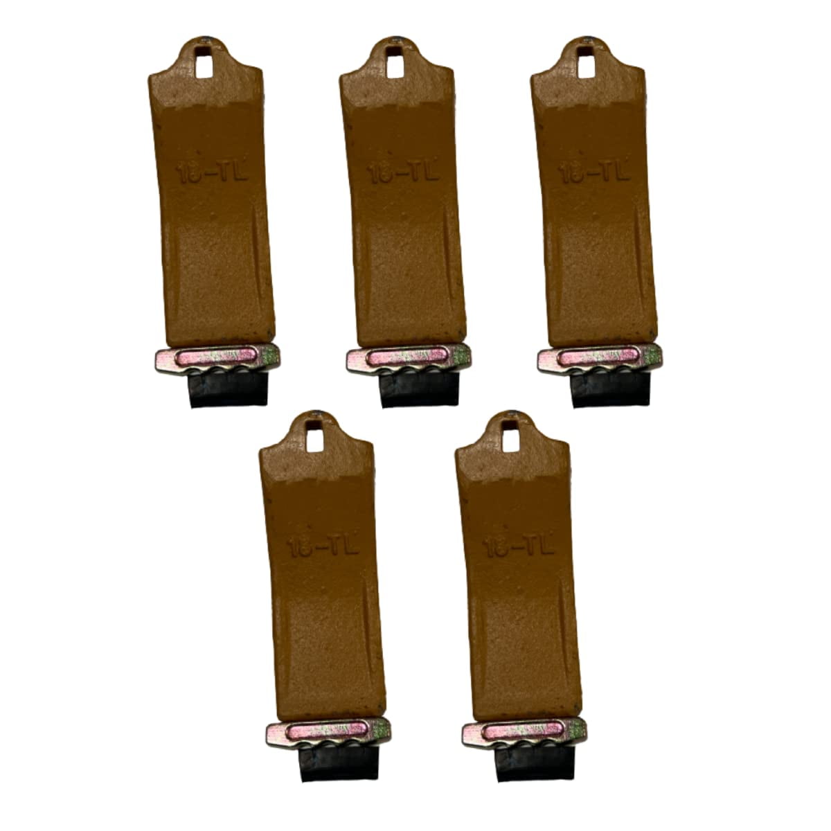 5 pk 18TL 18S Bucket Digging Teeth w/ 18-20 PN Pin's & Rubber Locks ...