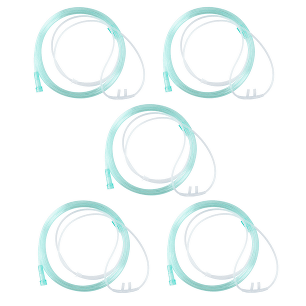 5/pk Nasal Oxygen Cannula 7Ft (2.1m) Standart Connector Tip Crush ...