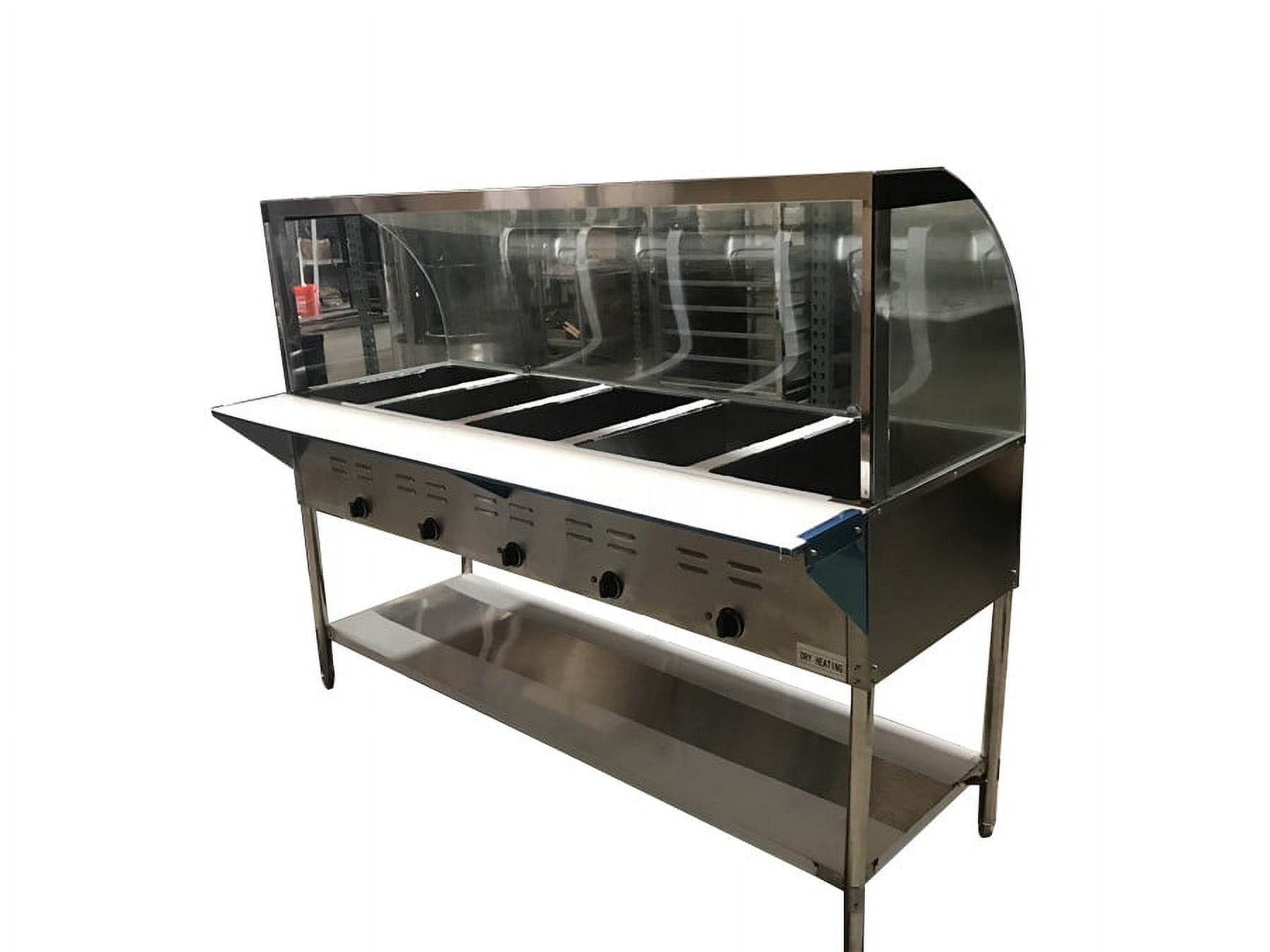 Cooler Depot Stainless Steel 5 Plate Steam Warmer Dry Table N5 NSF ETL ...
