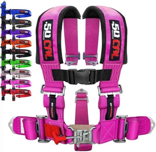 5 point harness for bucket seat, quick release belt, 9 colors to choose ...