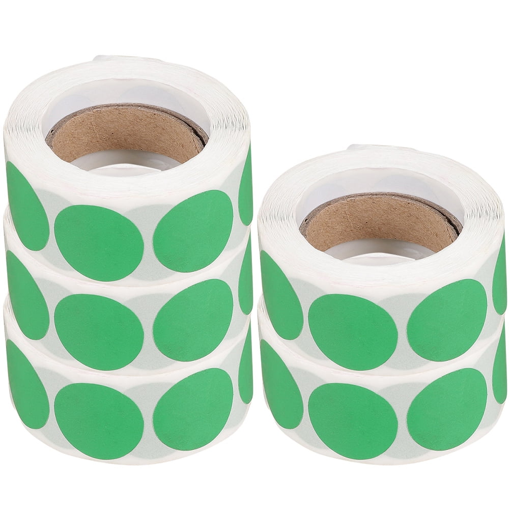 5 rolls of Circle Dots Labels Inventory Stickers Adhesive Stickers ...