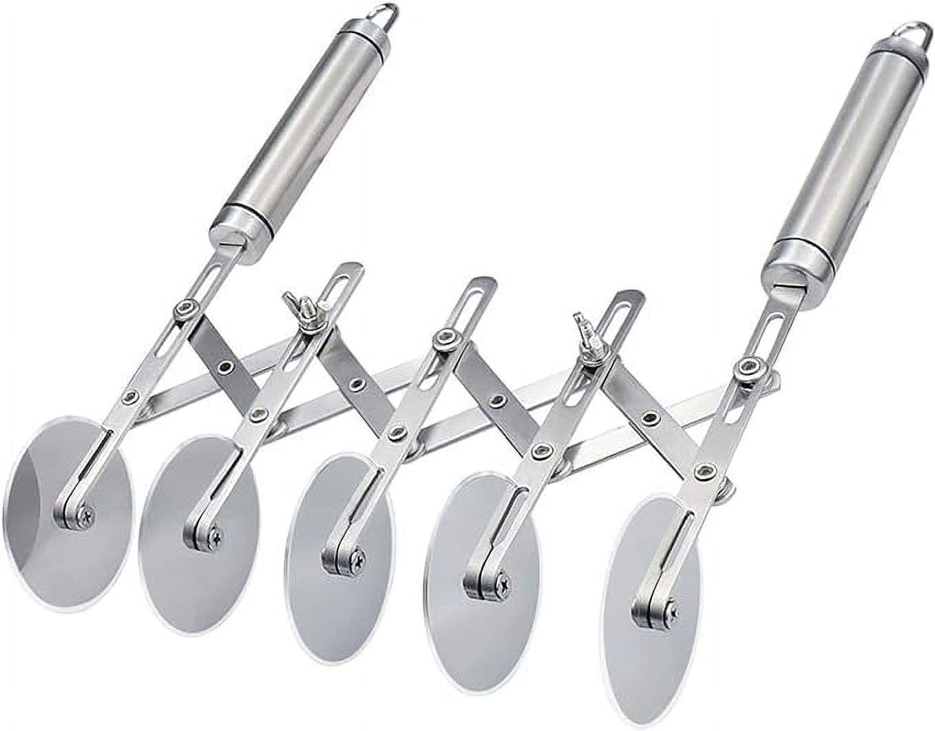 5 rounds pastry cutter stainless steel pizza slicer multi round dough ...