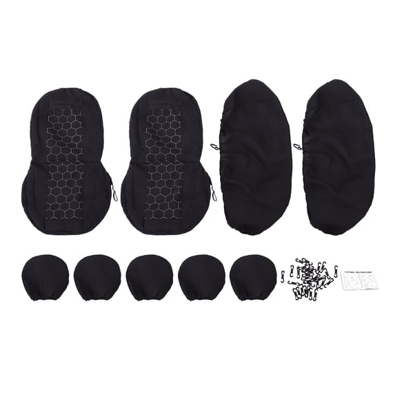 5-seat Car Seat Covers§9-piece Leather Seat Covers§pu Leather Car Seat ...
