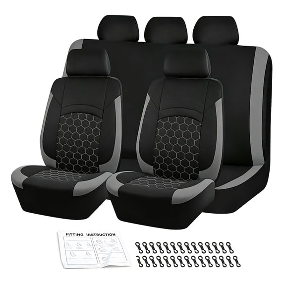 5-seat Car Seat Covers§9-piece Leather Seat Covers§pu Leather Car Seat ...