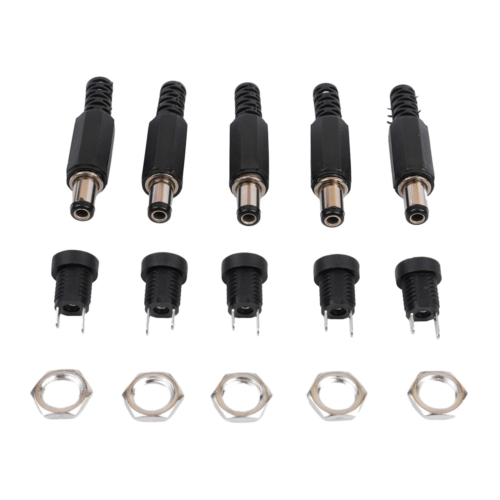 5 set MALE FEMALE SOCKET PANEL MOUNT DC 12V POWER CONNECTORS - Walmart.com