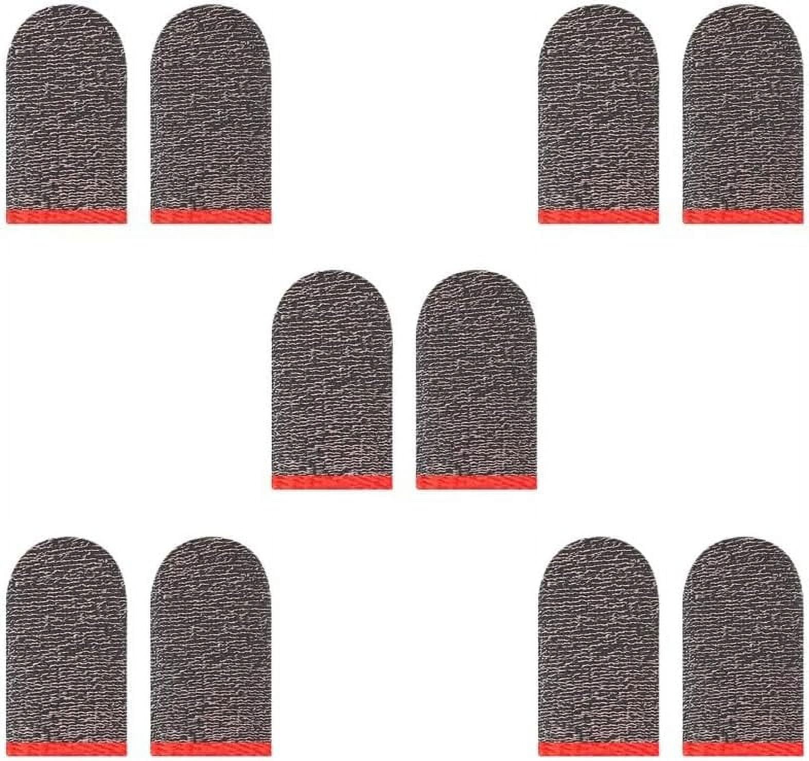 5 set of Mobile Game Controller Finger Sleeve for Knives Out black red ...
