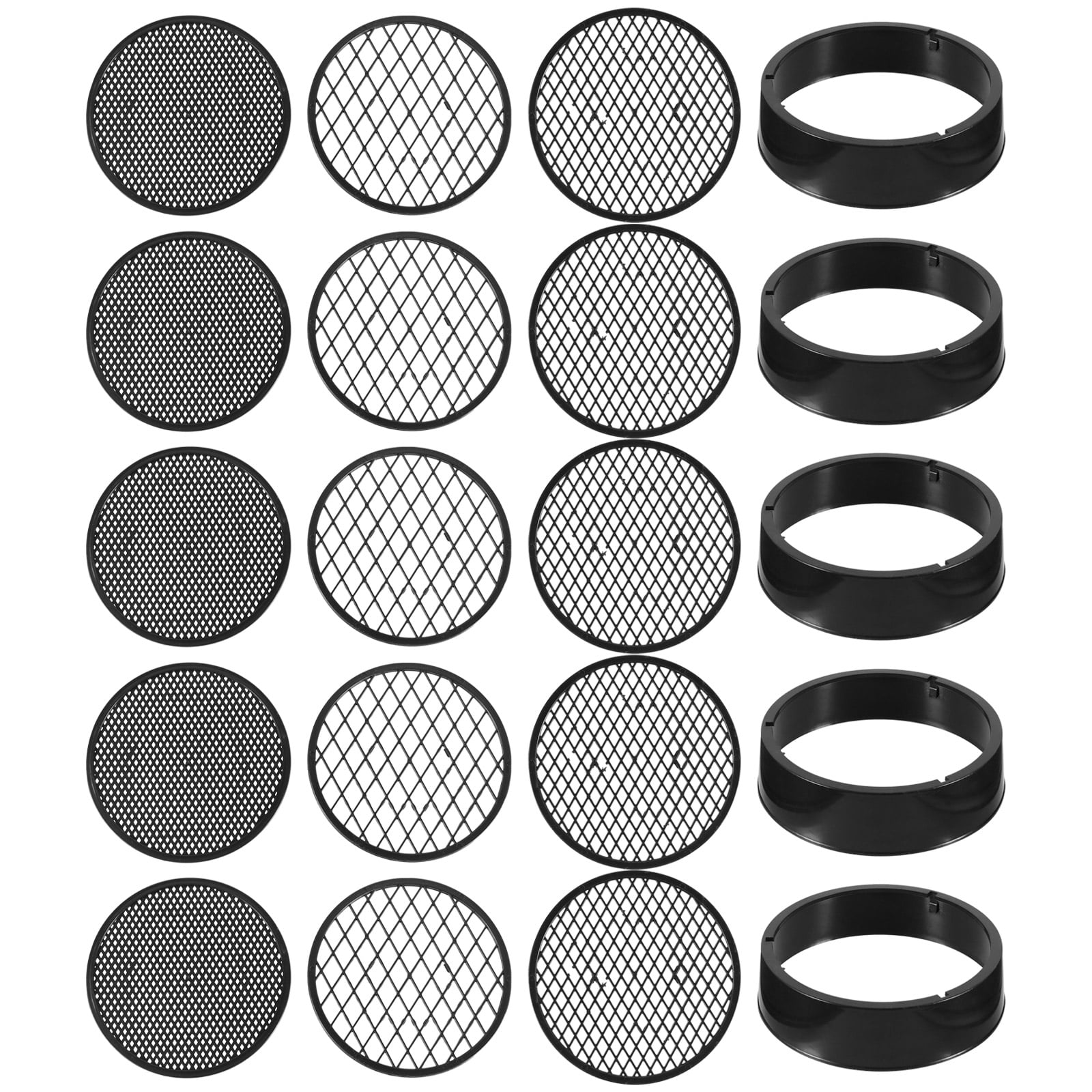 RENACLIPY Black Plastic Rectangular Soil Sieve Sifting Set for ...