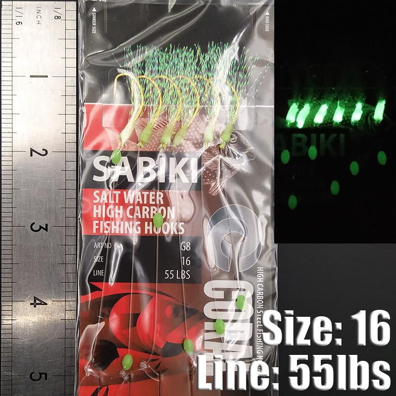 5 sets Catch More Fish with Sabiki Lures, Bait Rigs, High Carbon ...