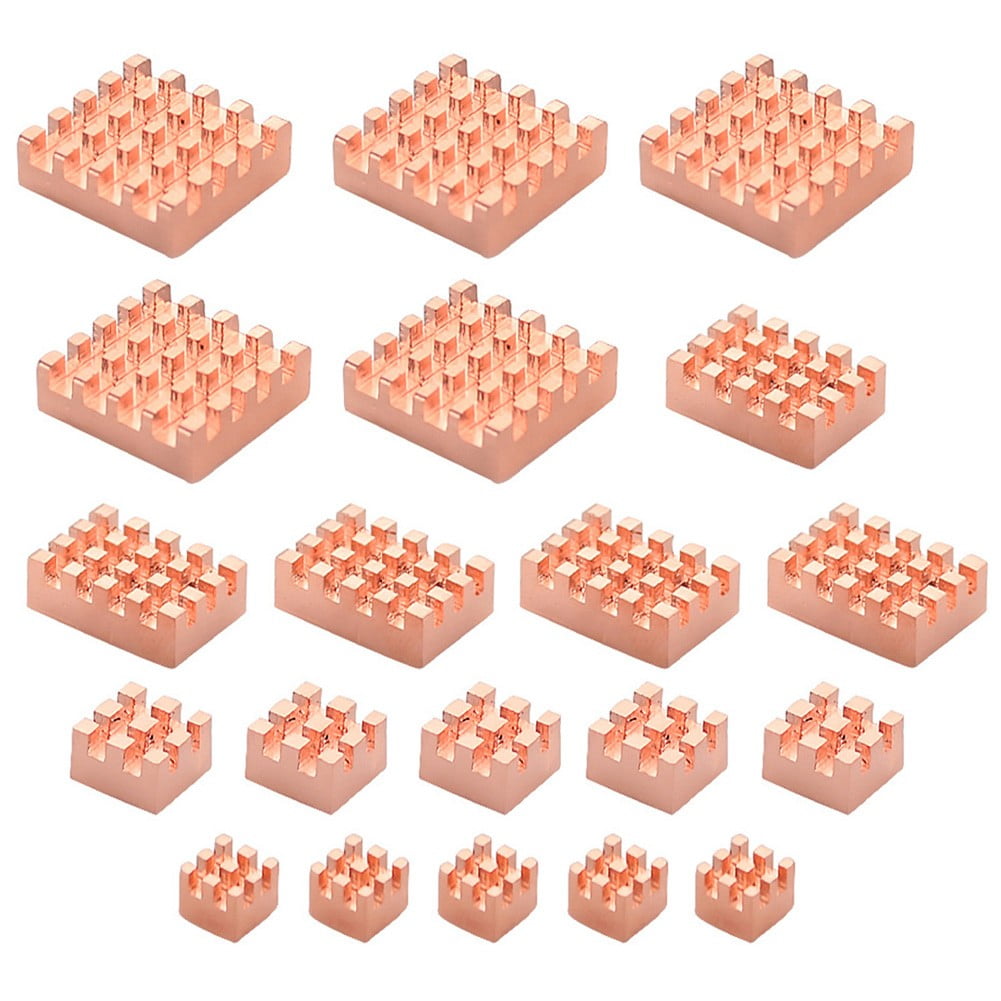 5 Sets Of 20 Pcs for Raspberry Pi 4B Heatsink Copper Kit,Pure Copper ...
