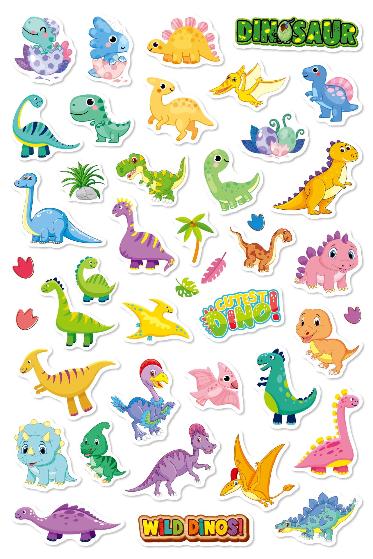 5 sheets Window Clings Stickers for Kids Window Gel Clings Decals Thick ...
