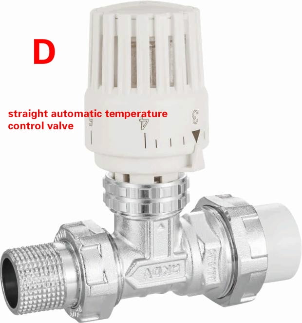 5 sizes straight manual temperature control valve Automatic temperature control valve floor ...