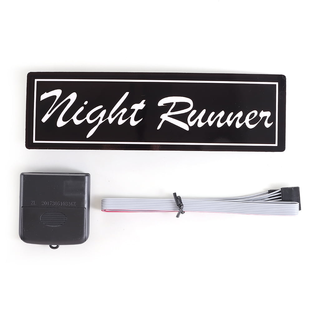 5 stars wanted led light-emitting window sticker decorative windshield ...