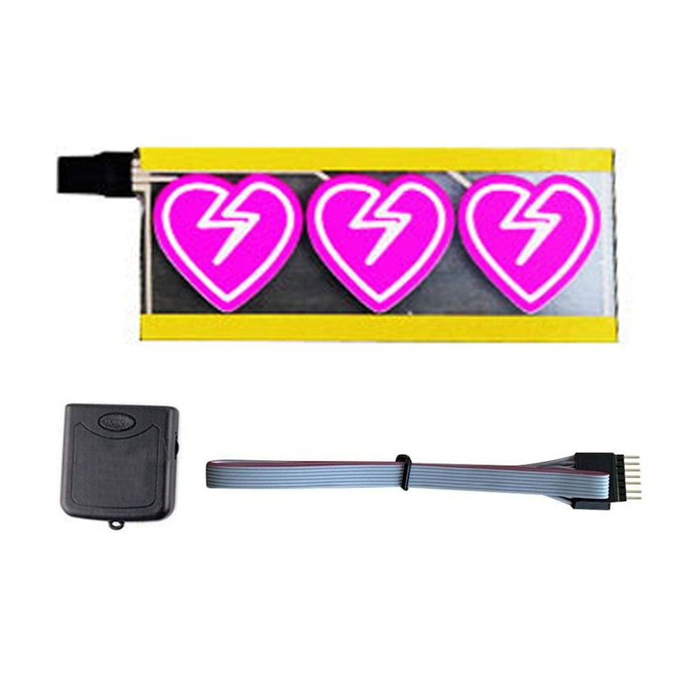 5 stars wanted led light-emitting window sticker decorative windshield ...