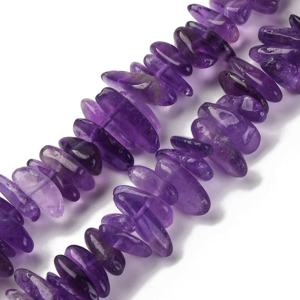 5 strand Natural Amethyst Beads Hole: 1mm 15.3 inch(39cm) Strands Chip ...
