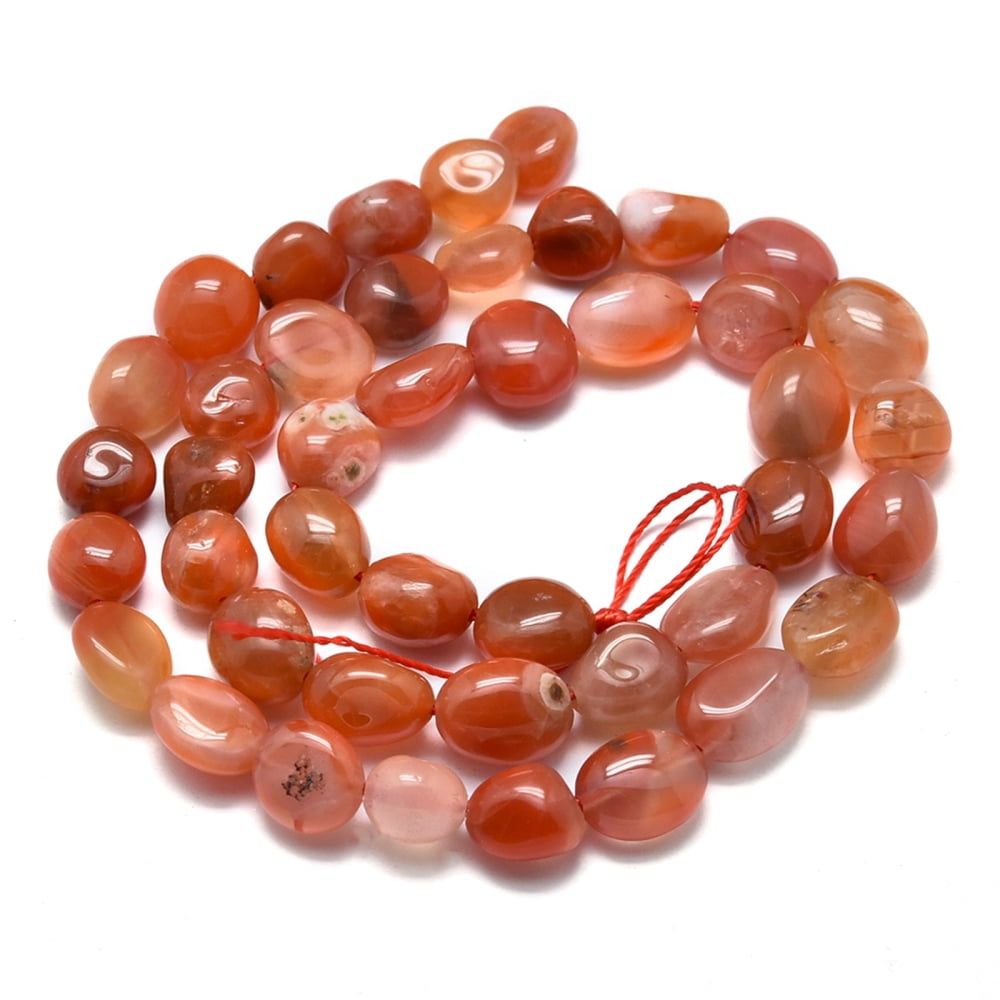 5 strand Natural South Red Agate Beads Strands Tumbled Stone Nuggets 8~13x7~8x5~6mm Hole: 0.6mm ...